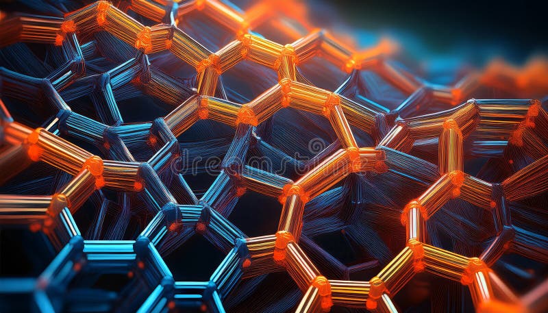 Molecular Structure of Graphene, New Material, Illustration Stock ...