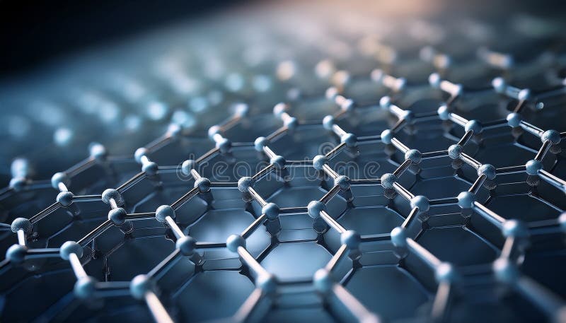 Molecular Structure of Graphene, New Material, Illustration Stock ...