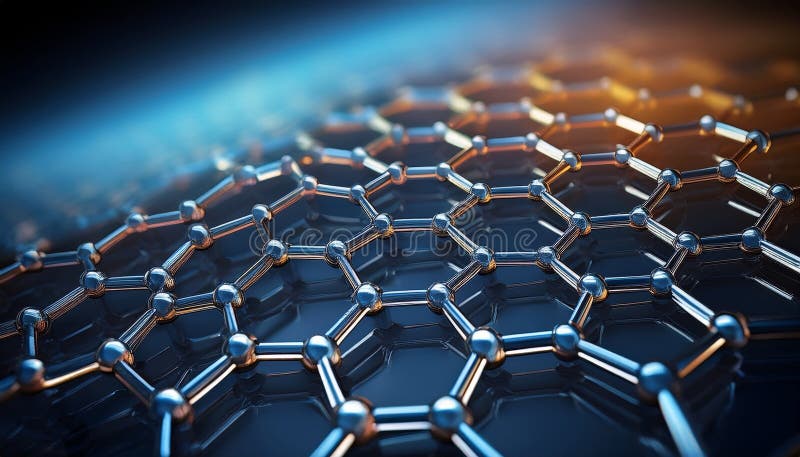 Molecular Structure of Graphene, New Material, Illustration Stock ...