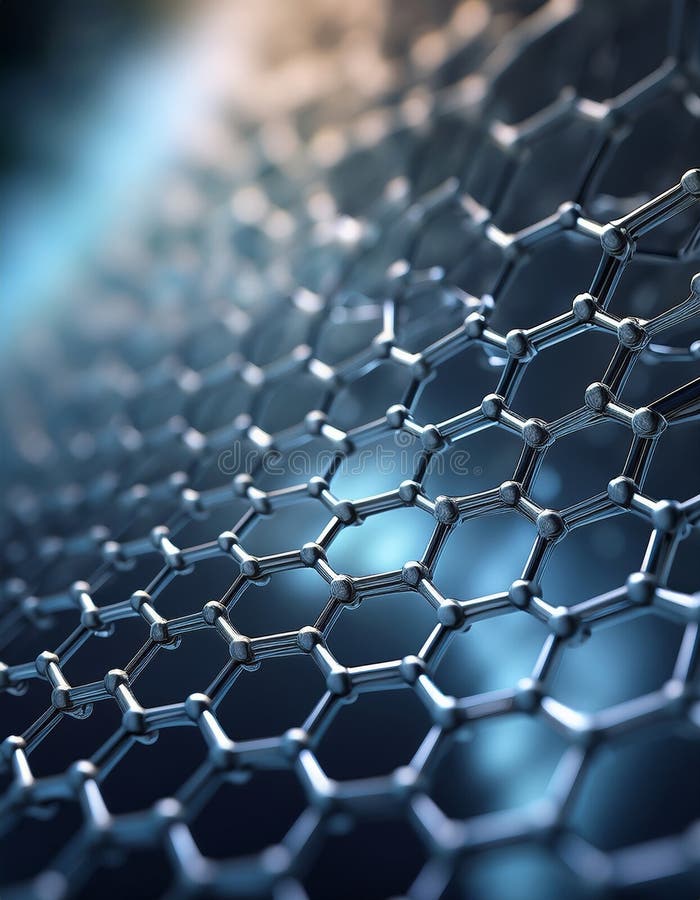 Molecular Structure of Graphene, New Material, Illustration Stock ...