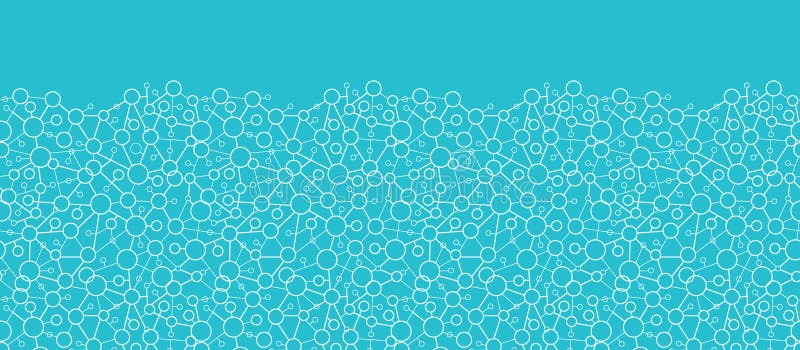 Molecular Structure Horizontal Seamless Pattern Stock Vector ...