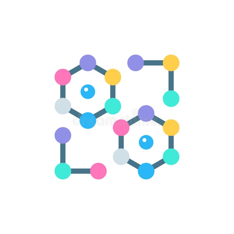MOLECULAR STRUCTURE Icon in Vector. Logotype Stock Vector ...