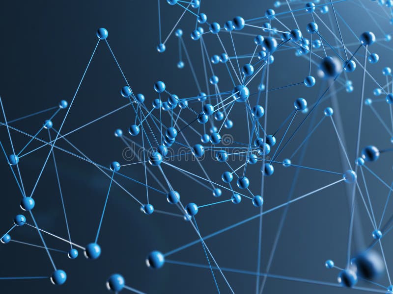 Molecular Structure Illustration. Stock Illustration - Illustration of ...