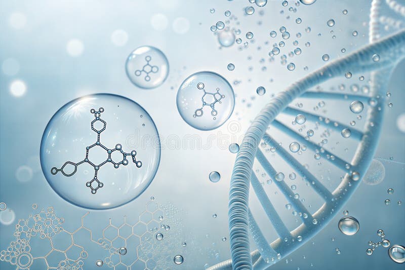 Molecular Structure Inside Bubbles with DNA Helix Strand and Water ...