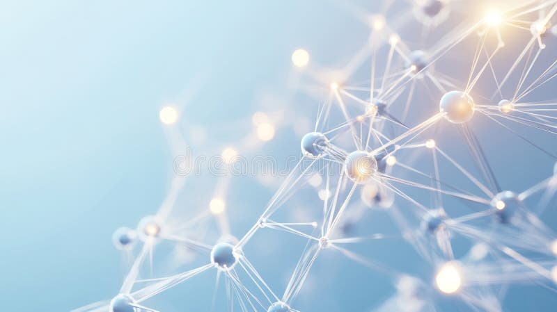 Molecular Structure with Interconnected Spheres, Scientific Concept ...