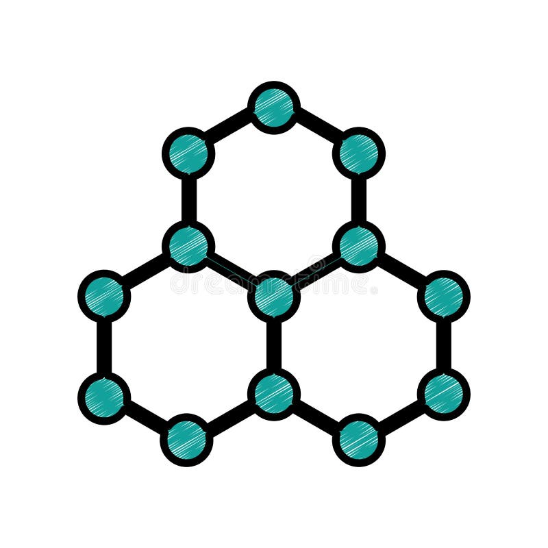 Molecular Structure Isolated Icon Stock Vector - Illustration of ...