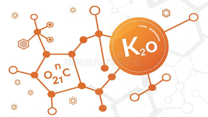 Molecular Structure K2o stock illustration. Illustration of atom ...