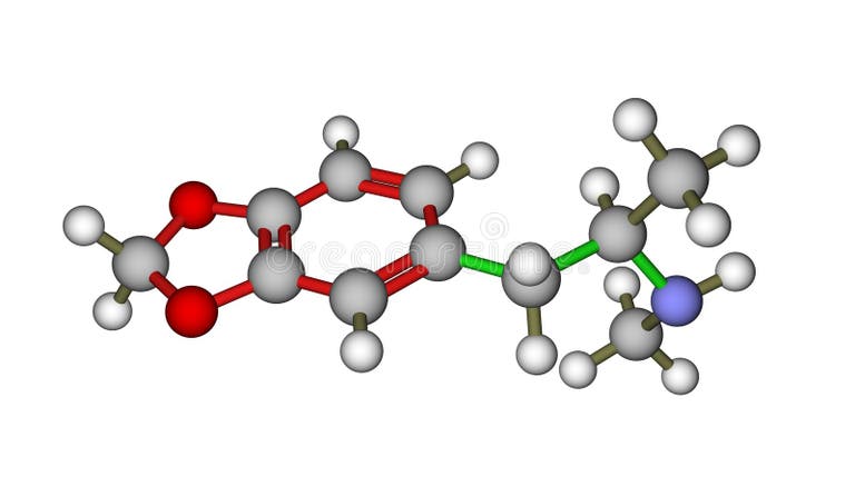 Molecular Structure of MDMA (ecstasy) Stock Illustration - Illustration ...