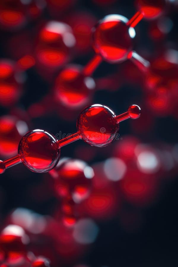 Molecular Structure Model stock illustration. Illustration of molecule ...