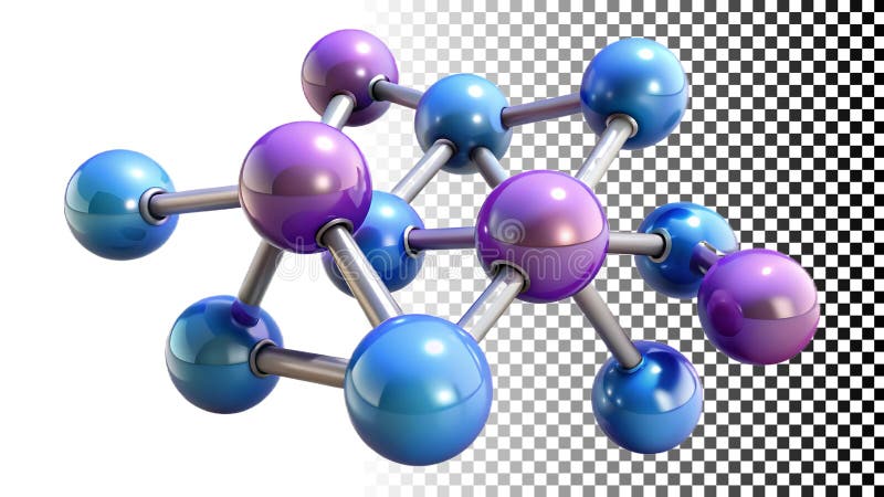 Molecular Structure Model Purple, Science Chemistry Technology Graphic ...