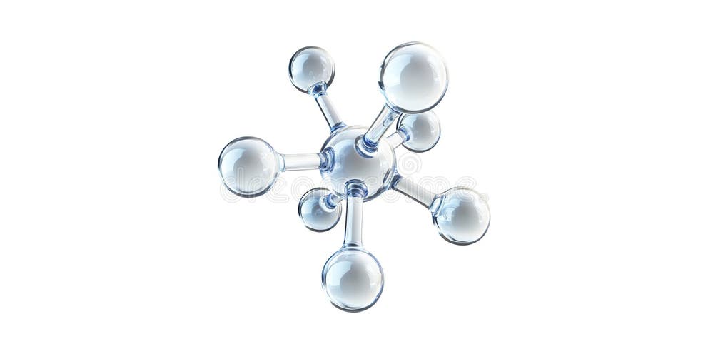 Molecular Structure Model. Scientific Visualization of Chemical Bonds ...