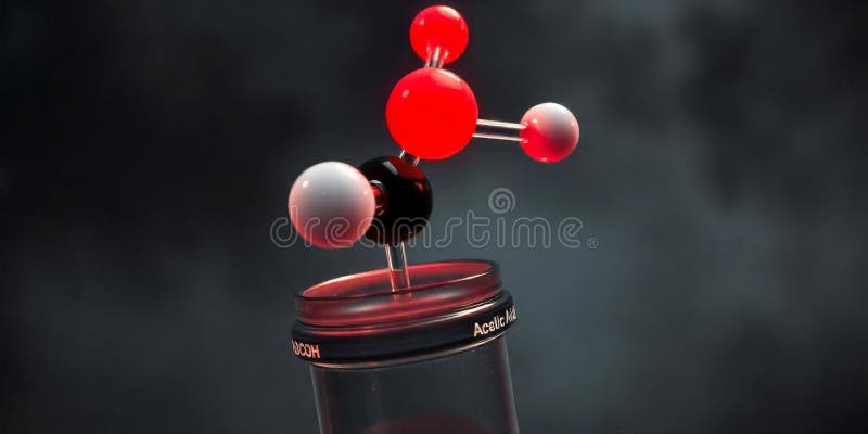 Molecular Structure Model Showcasing Bonding in Organic Compounds with ...