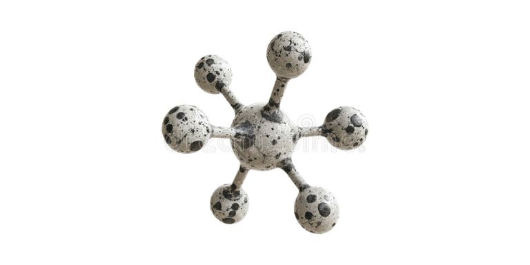 Molecular Structure Model with Spherical Nodes and Connecting Rods ...
