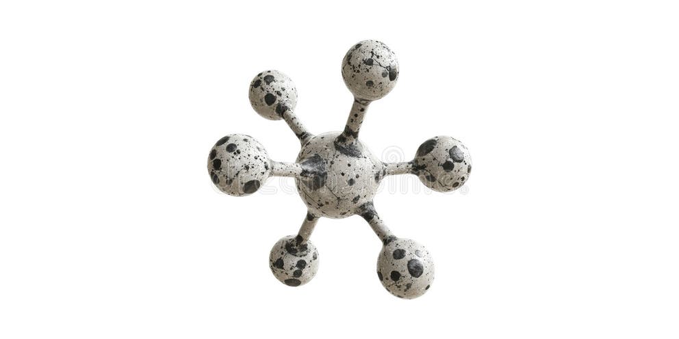 Molecular Structure Model with Spherical Nodes and Connecting Rods ...