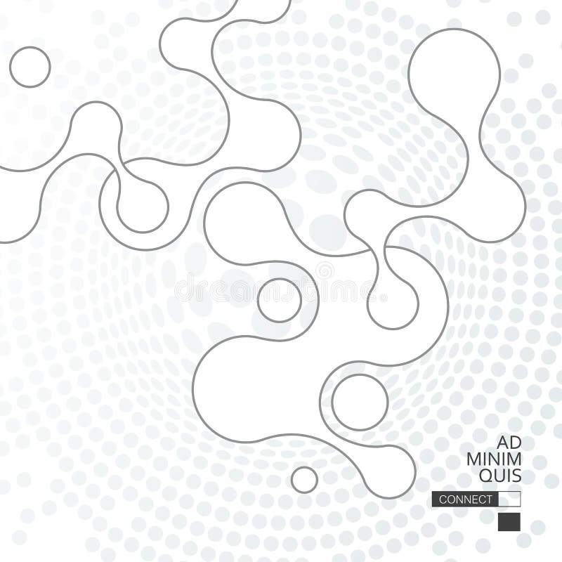 Molecular Structure. Modern Vector Illustration Stock Illustration ...