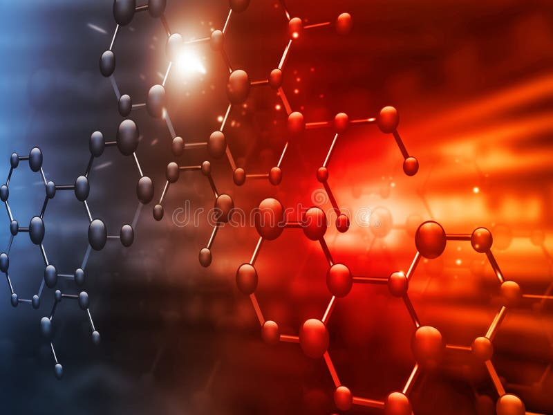 Molecular structure stock illustration. Illustration of scientific ...