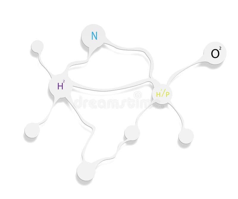 Molecular structure stock illustration. Illustration of chemistry ...