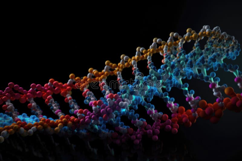 Molecular Structure of a Person S Dna, with Different Variations and ...