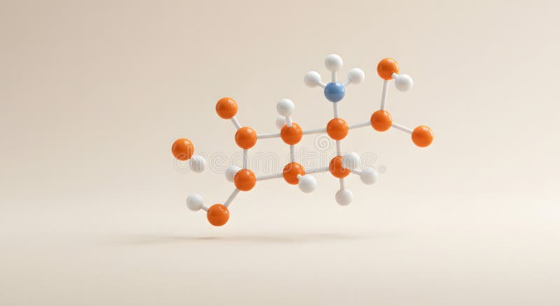 Molecular Structure Rendering of Chemical Compound Model Stock ...