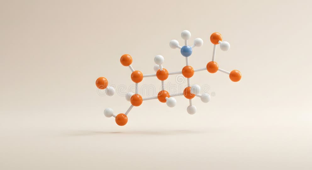 Molecular Structure Rendering of Chemical Compound Model Stock ...