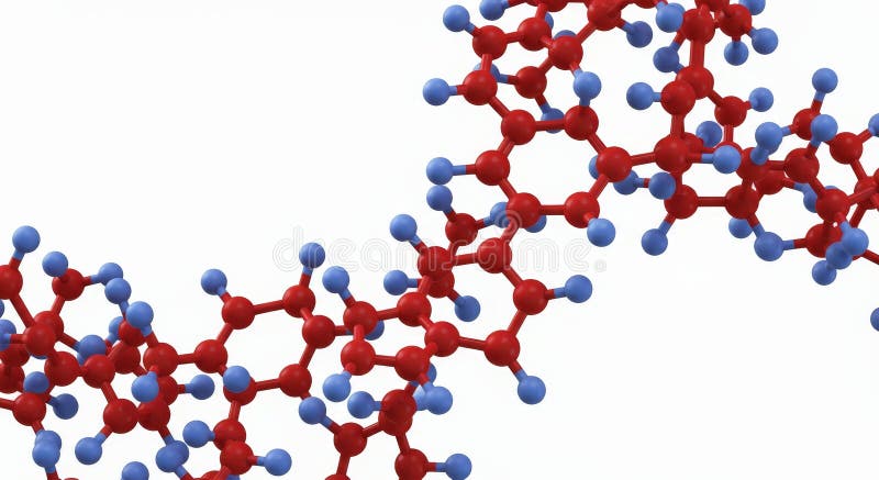 Molecular Structure Representation Detailed 3D of a Complex Molecular ...