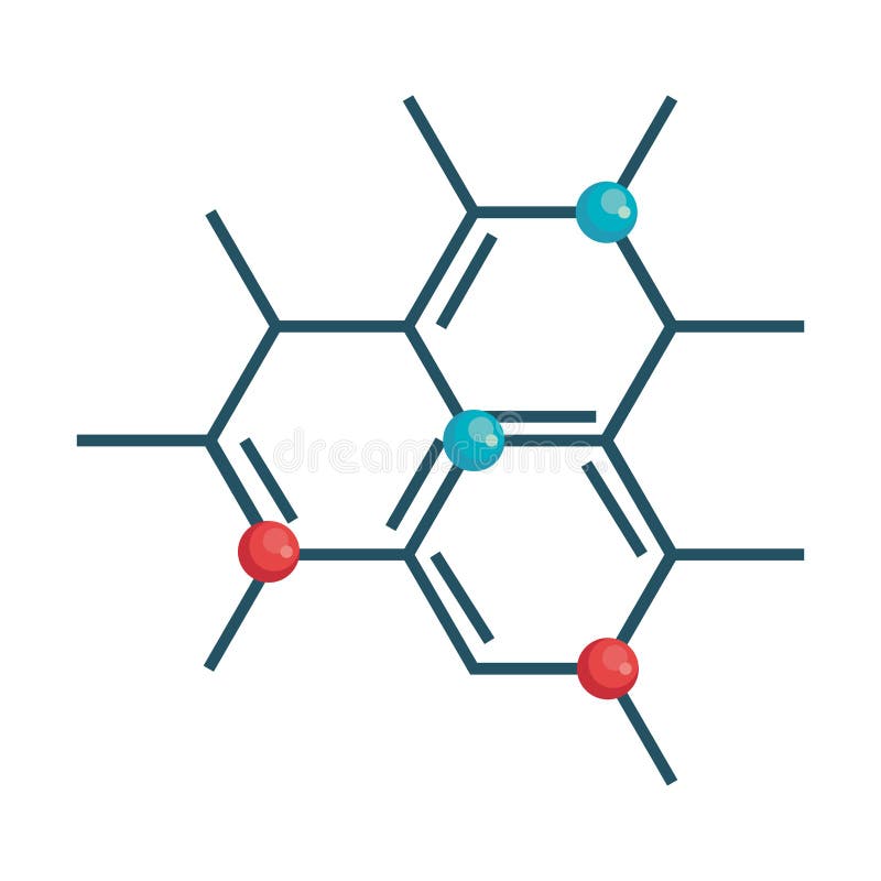 Molecular Structure Science Icon Stock Vector - Illustration of ...