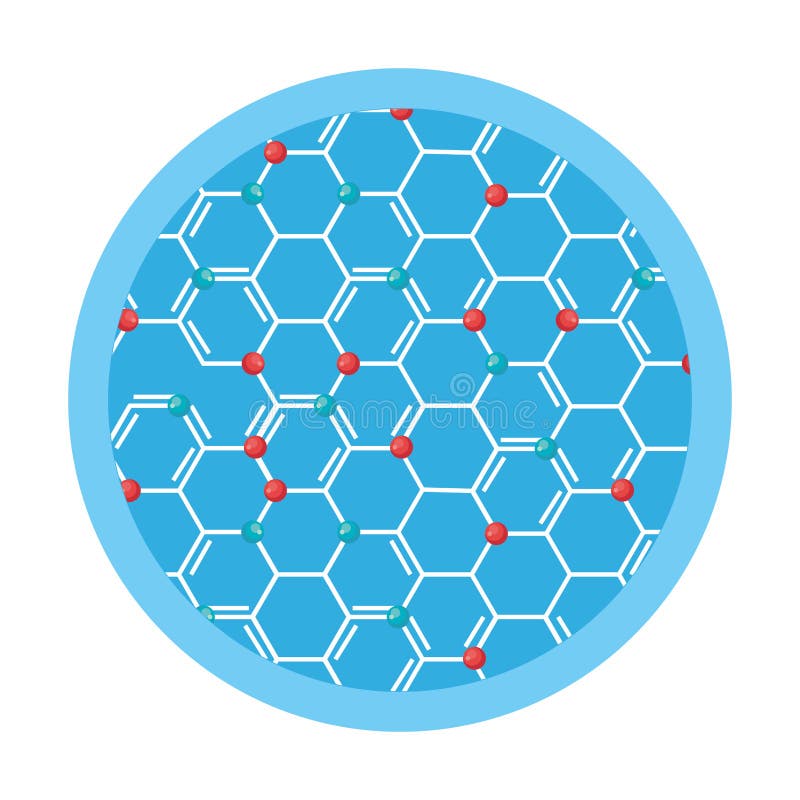 Molecular Structure Science Icon Stock Illustration - Illustration of ...