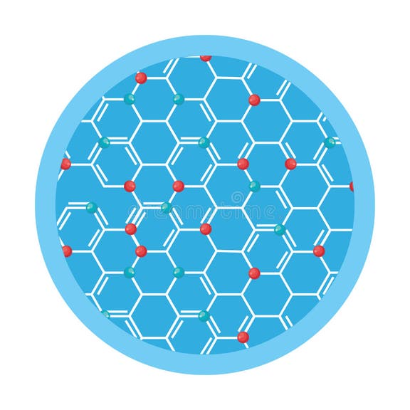 Molecular Structure Science Icon Stock Illustration - Illustration of ...