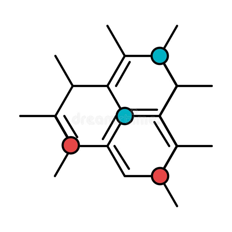 Molecular Structure Science Icon Stock Vector - Illustration of ...
