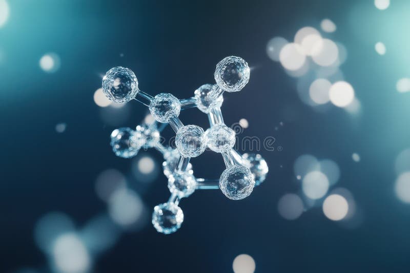 Molecular Structure in a Scientific Background Showcasing Chemistry at ...