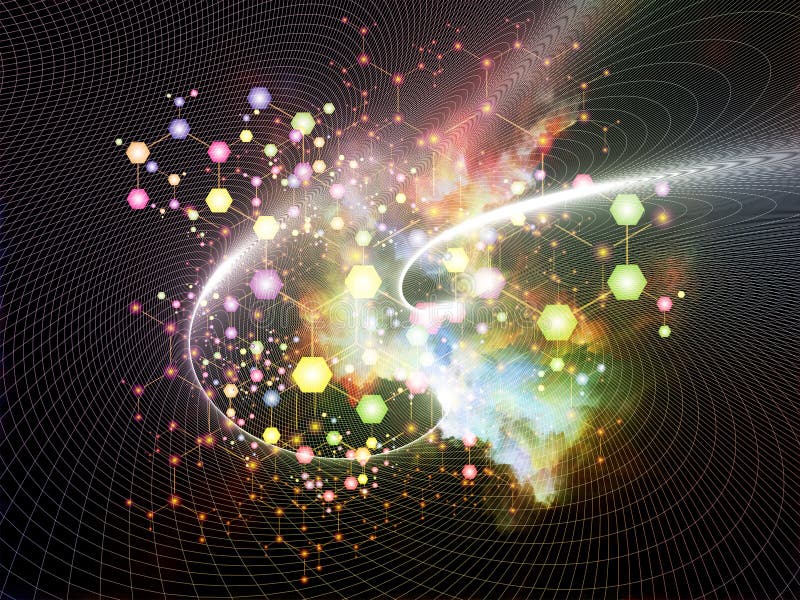 Atomic Radiation stock illustration. Illustration of molecule - 167921679