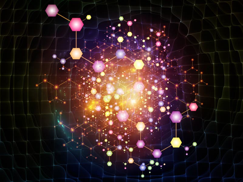 Atomic Radiation stock illustration. Illustration of nanotechnology ...