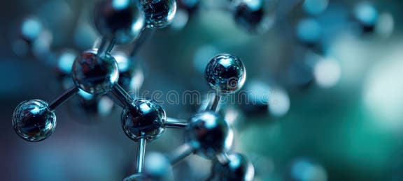 The Molecular Structure Showcasing Advanced Chemistry and Technology in ...