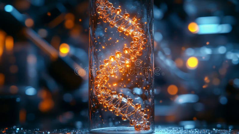 The Molecular Structure of a Strand of DNA is Visible in a Swirl of ...