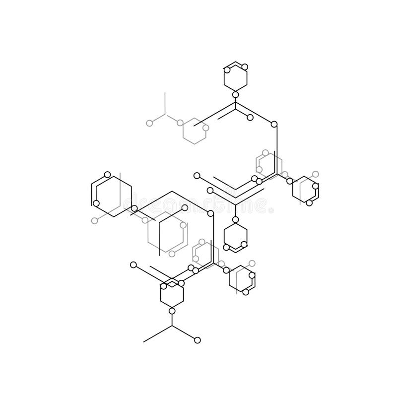 Molecular Structure. Vector Illustration Icon. Design Element Stock ...