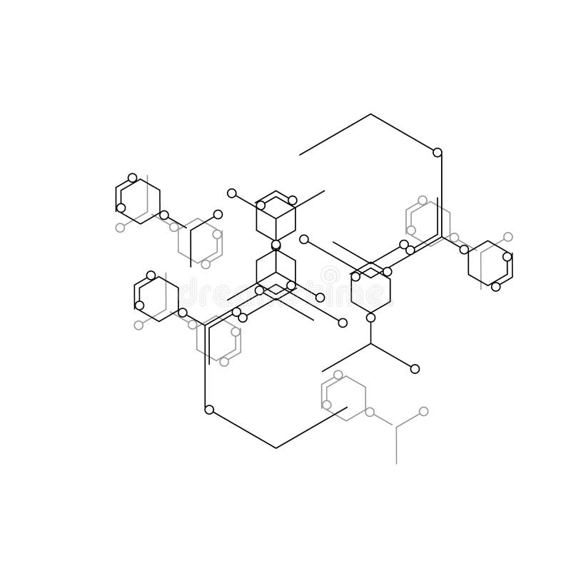 Molecular Structure. Vector Illustration Icon. Design Element Stock ...