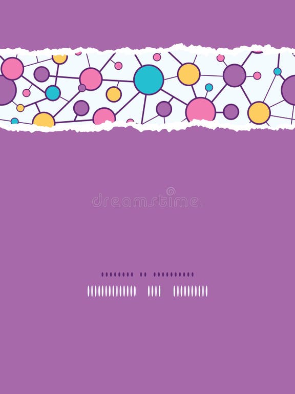 Molecular Structure Vertical Torn Seamless Pattern Stock Vector ...