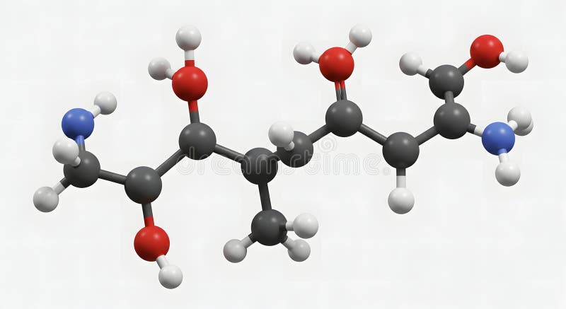 Molecular Structure Visualization Scientific Model Stock Illustration ...