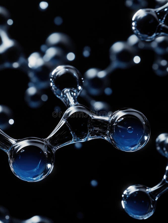 Molecular Structure of Water Stock Image - Image of bonding, water ...