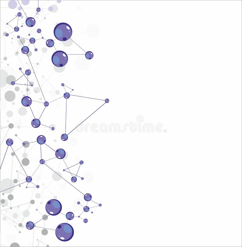 Molecular structures stock vector. Illustration of modern - 34993141