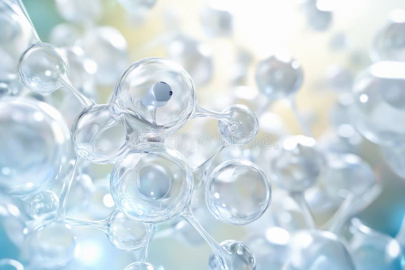 Molecular Structures Representing Scientific Research in a Lab ...