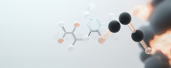 Molecular Structures with Vibrant Colors and Smoke Patterns, Volatile ...