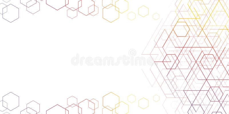 Molecular Technology.Abstract Banner of Geometric Shapes.Technology ...