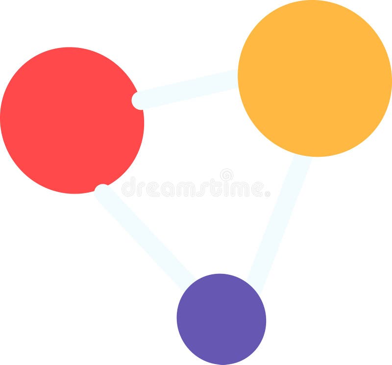 Molecular Three Surrounding Electrons Grid Stock Vector - Illustration ...
