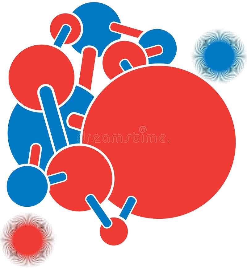 Molecular Vector Background Stock Vector - Illustration of vector, atom ...