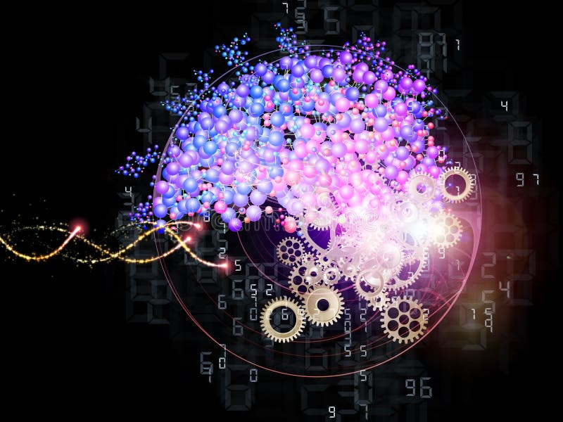 Molecular World stock illustration. Illustration of motion - 22220227