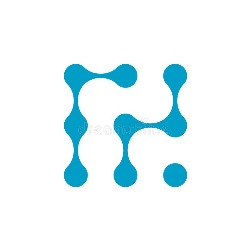 Molecularor Tech Chain Logo Template with Circle Dot Connection ...