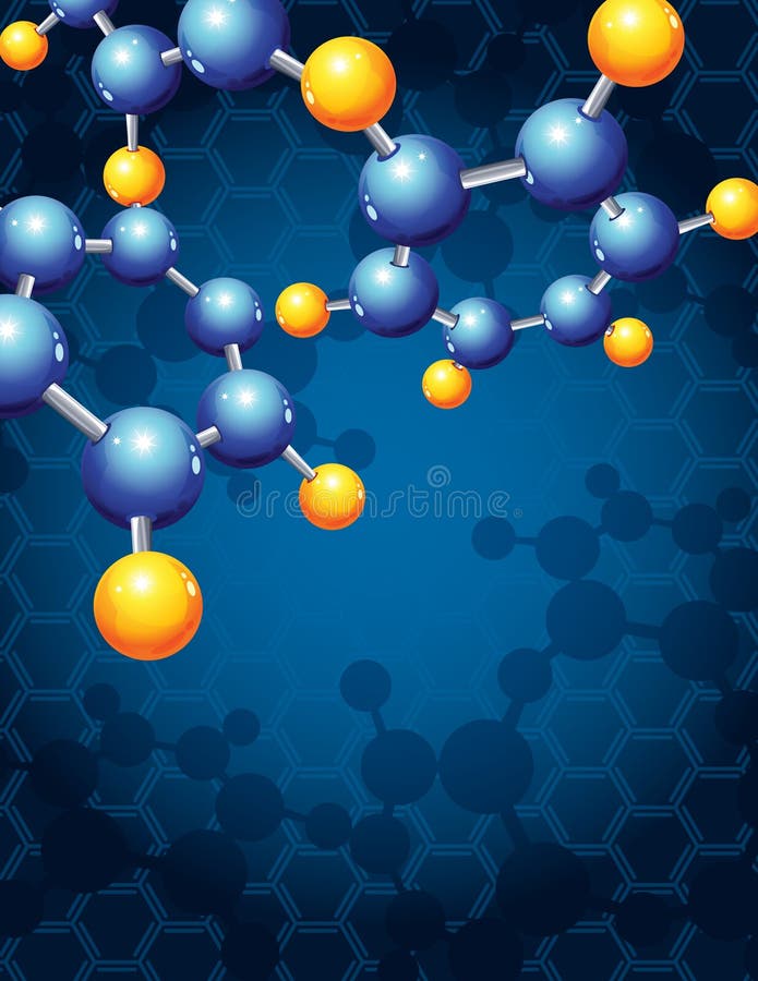 Molecule stock vector. Illustration of reflection, connection - 16087786