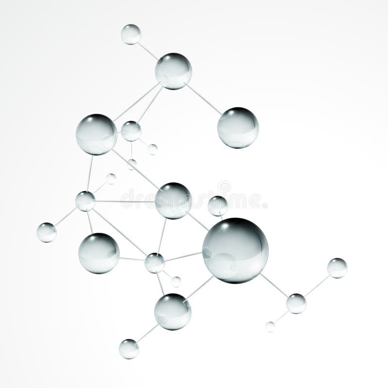 Molecule stock vector. Illustration of chemistry, atom - 23796855