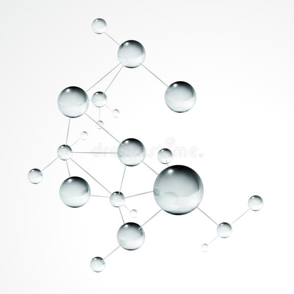 Molecule stock vector. Illustration of laboratory, reflection - 20446553